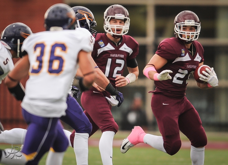 McMaster Marauders (43) vs Laurier Hawks (0) – Aerial Promotions.ca